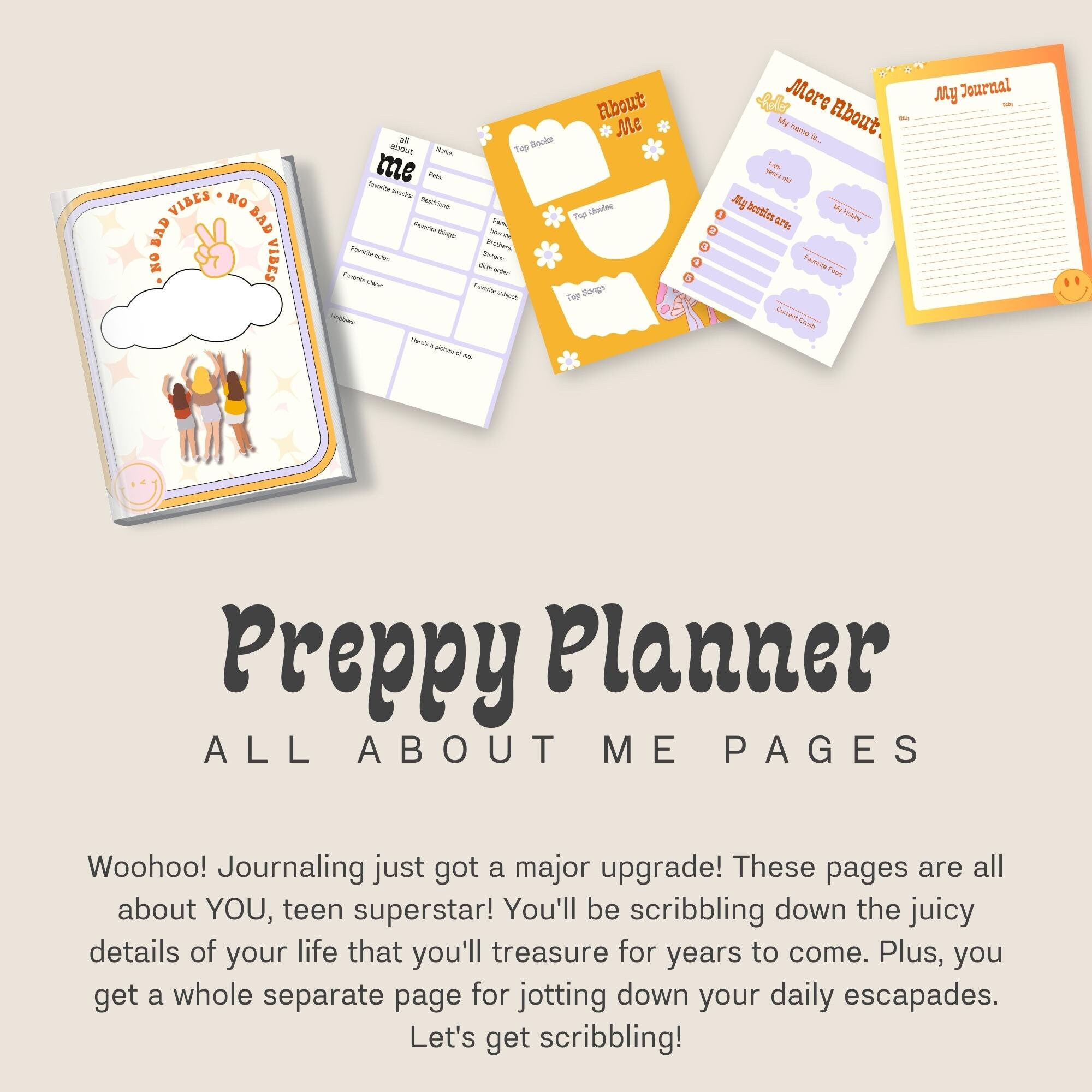 Preppy Planner | A Journal/planner for Teen Girls - Etsy