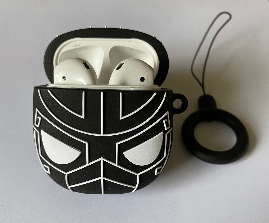 Black Panther Silicone AirPod Case Avengers Superhero Cartoon - Etsy