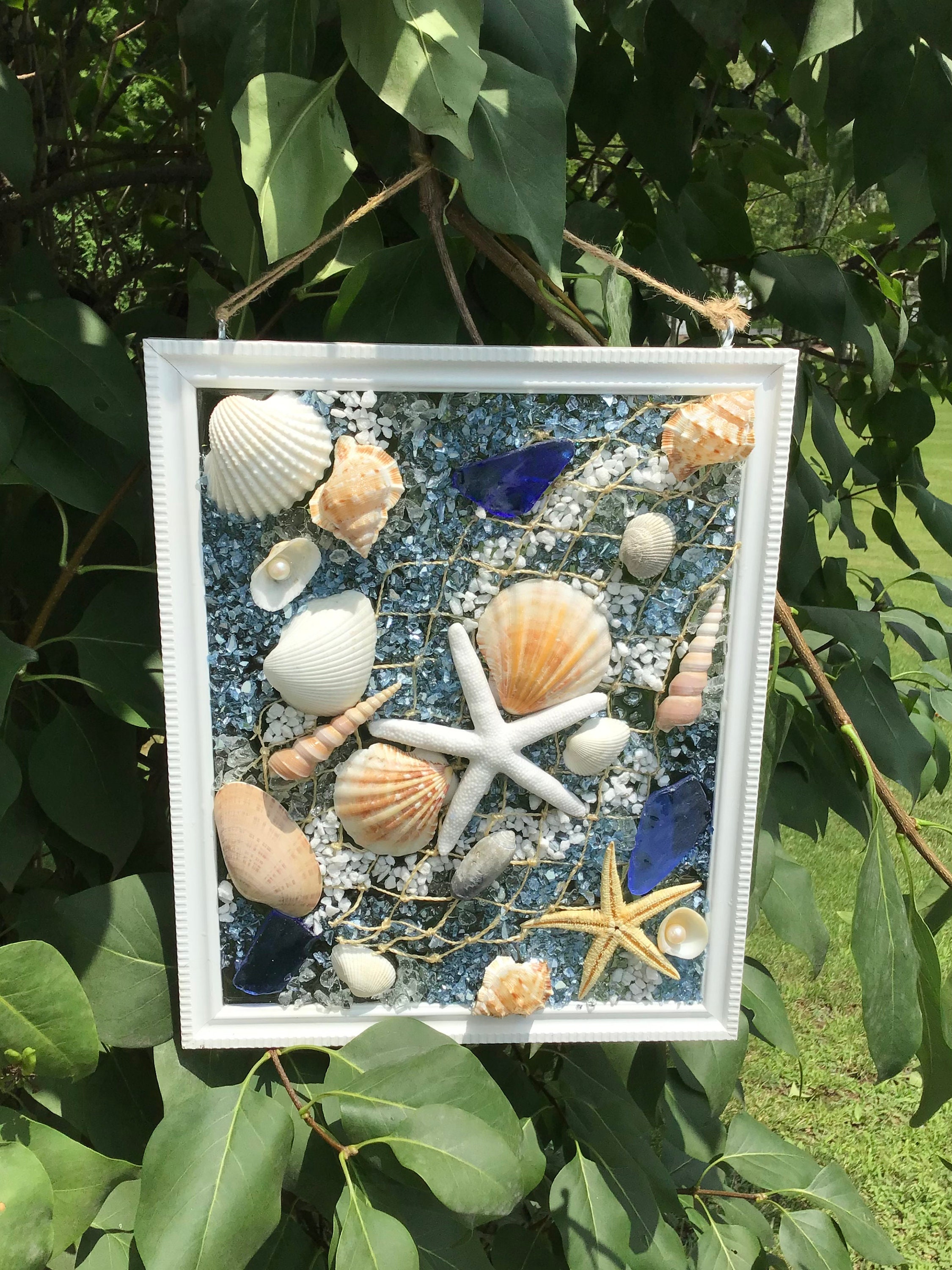 Sea Glass Coastal Ocean Beach Sea Glass Window Art - Etsy