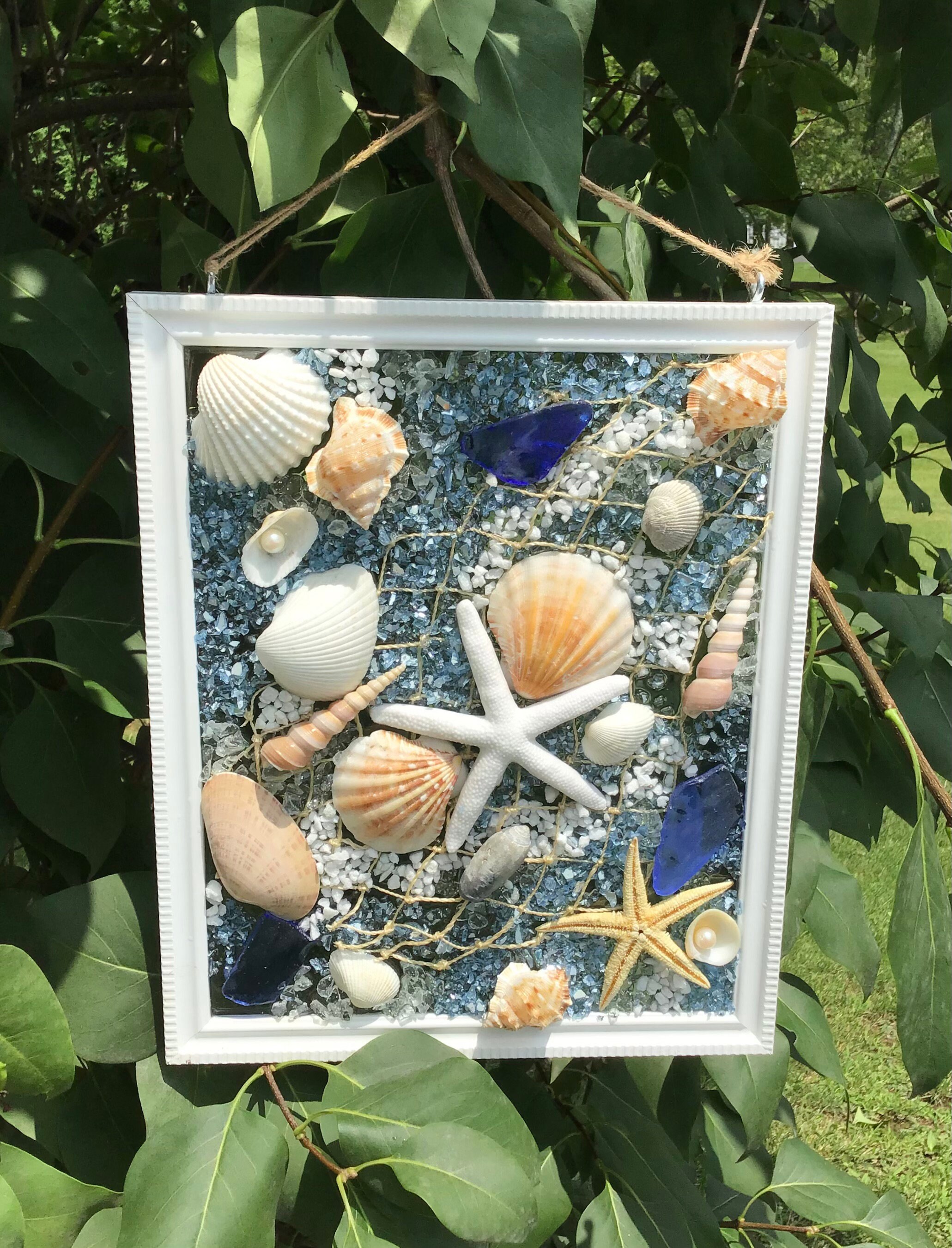 Sea Glass Coastal Ocean Beach Sea Glass Window Art - Etsy
