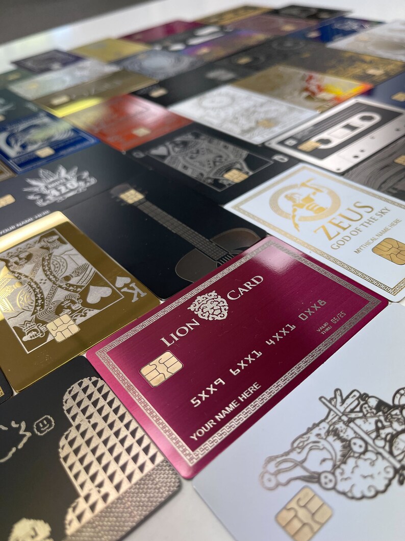 Custom Metal Credit Card - Etsy