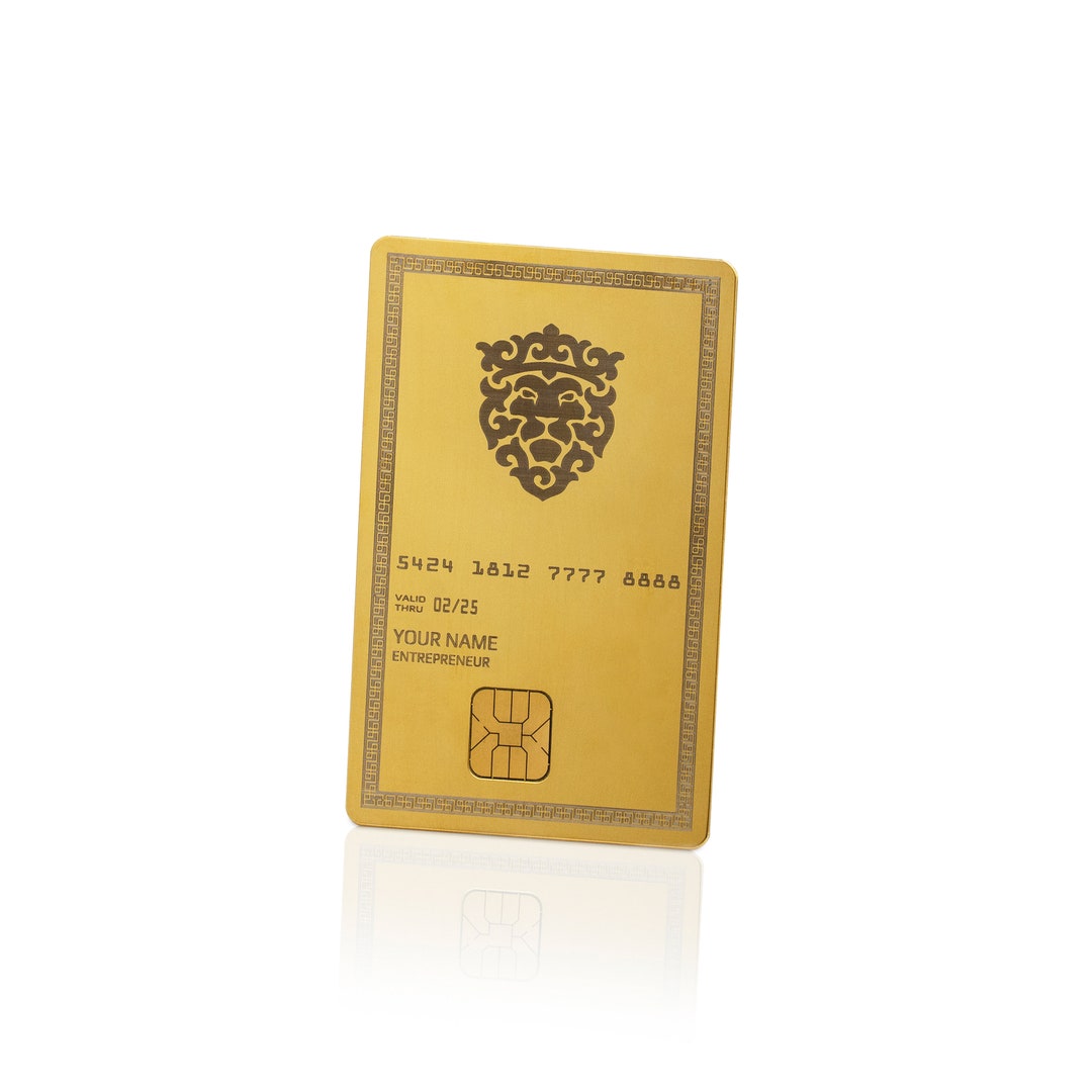 Custom Metal Cards - Lion Collection - Etsy