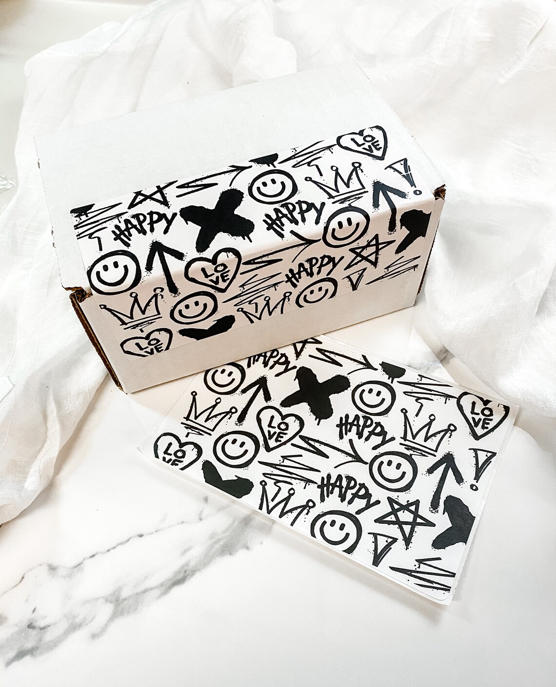 Small Business Box Sticker Seal 4x6 inches Cute Shipping | Etsy