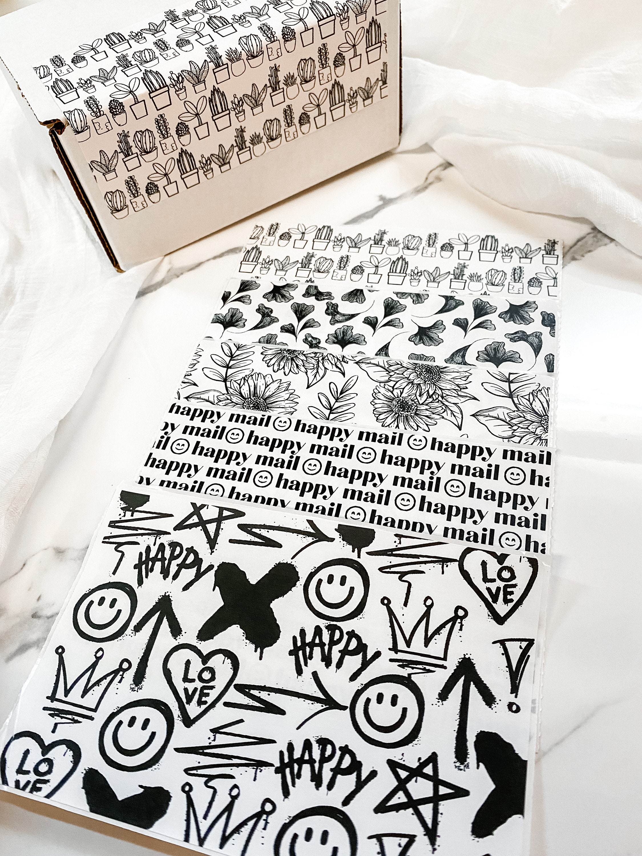 Small Business Box Sticker Seal 4x6 inches Cute Shipping | Etsy