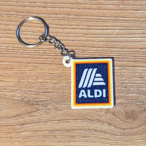 3D Printed Aldi Quarter Keychain | Shopping Cart Coin Holder | Snap-in ...