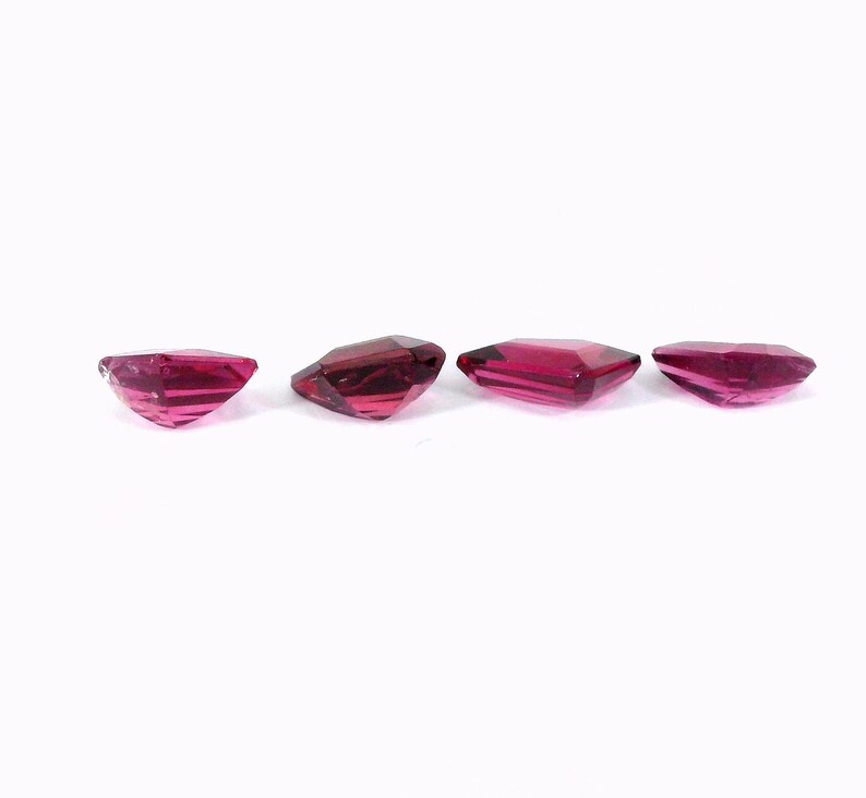 2.30cts - Natural Mogok Red Spinel-4x6x3 Mm - Fancy Cut-4pcs -red Color ...