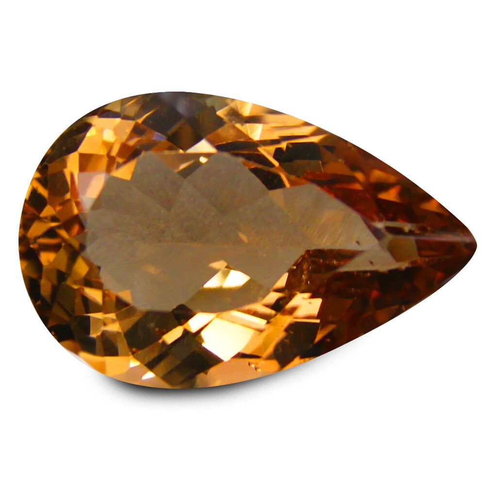 13.830 CARAT Twinkling 100%natural BROWN TOPAZ 18x12mm Loose - Etsy UK