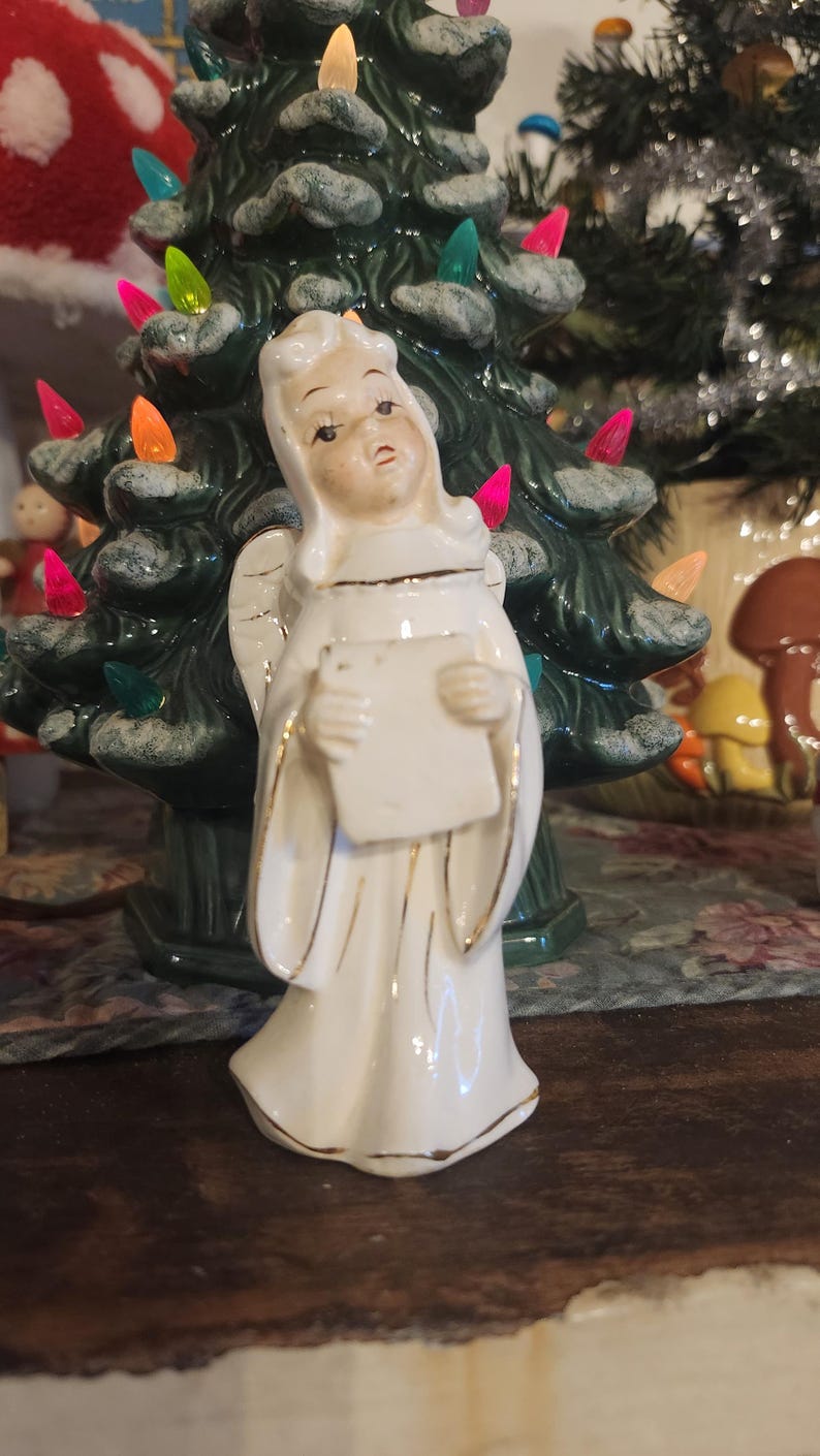 Vintage Angel Figurine. Marked Japan. - Etsy