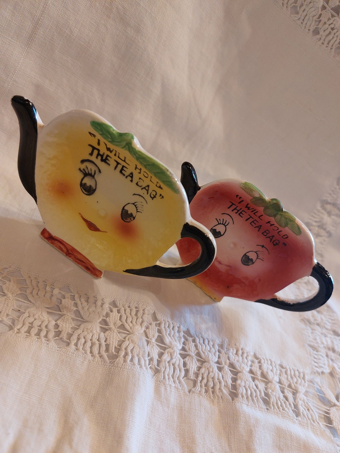 Vintage Anthropomorphic Tea Bag Holders - Etsy