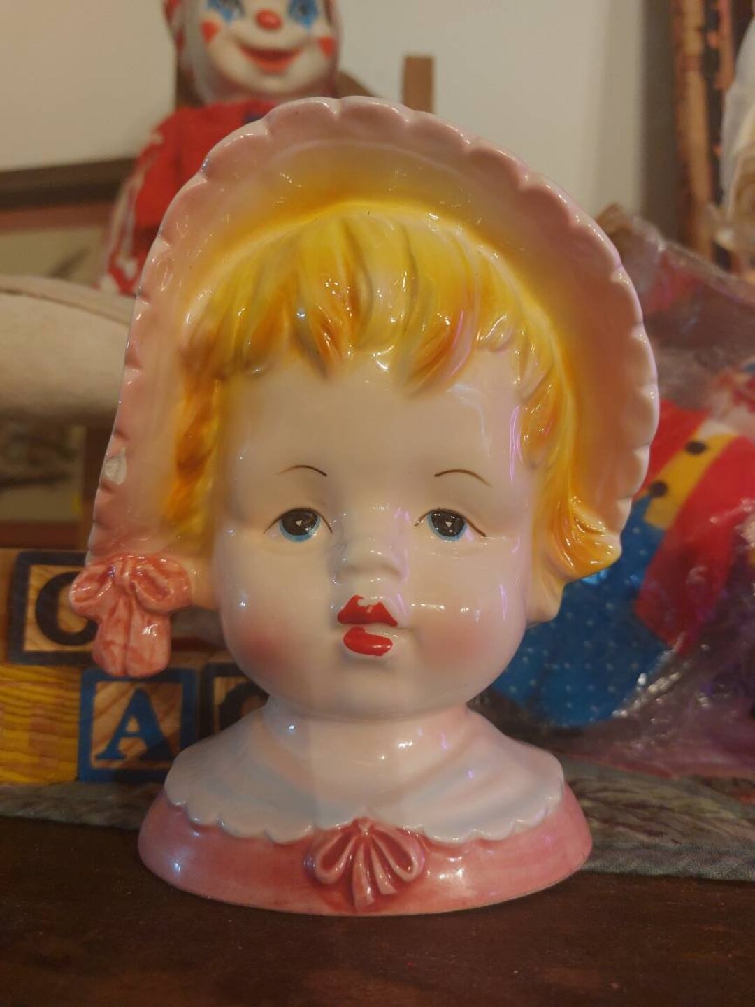 Vintage Relpo Head Vase - Etsy