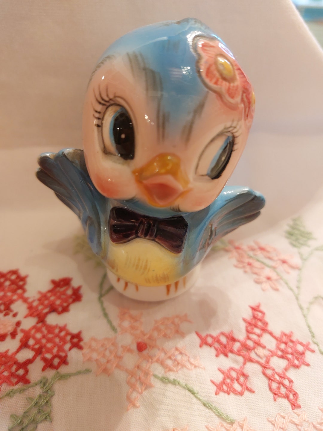 Vintage Lefton Geo Z Bluebird Shaker - Etsy