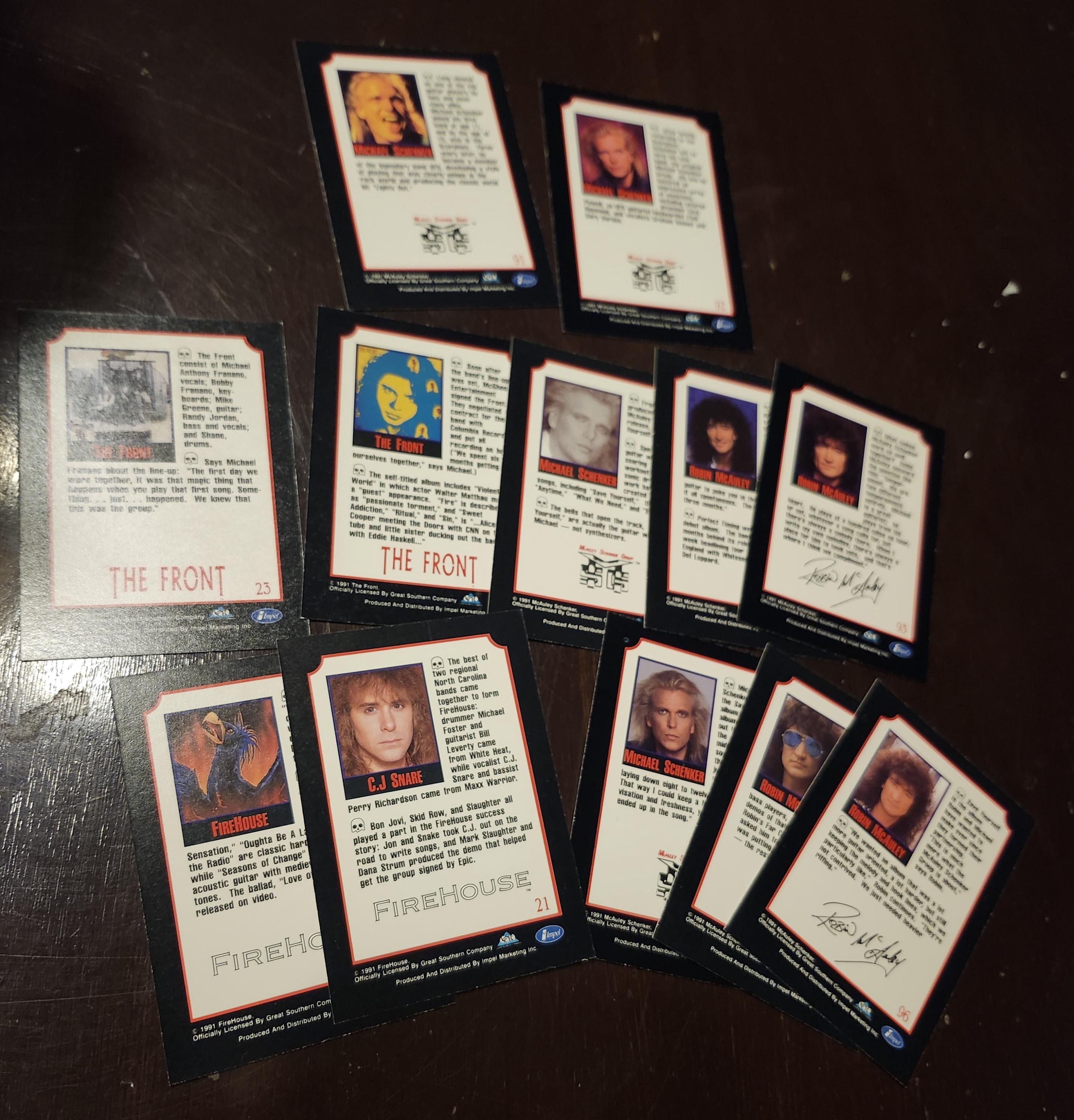 Megametal Vintage Rock Band Cards - Etsy