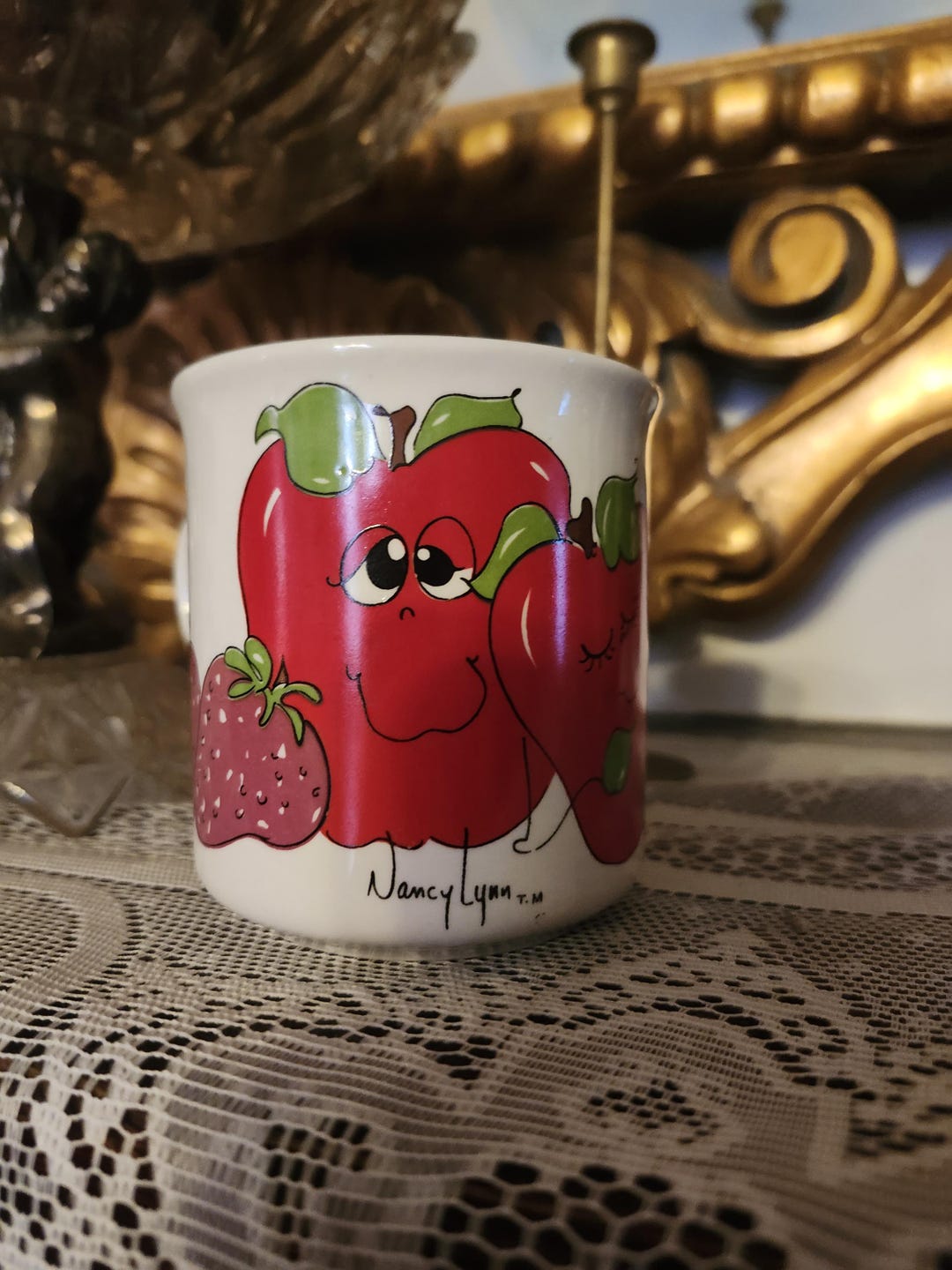 Nancy Lynn Happy Fruits Vintage Mug - Etsy