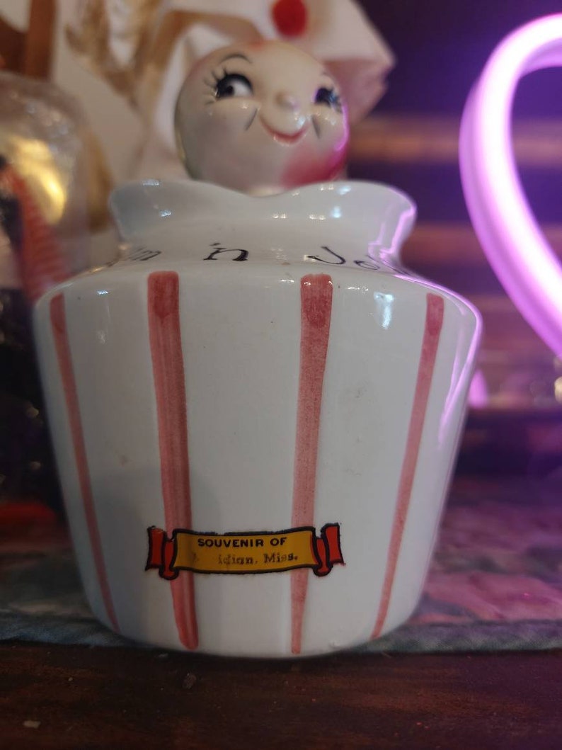 Vintage Lefton Jam and Jelly Pixie Condiment Jar - Etsy