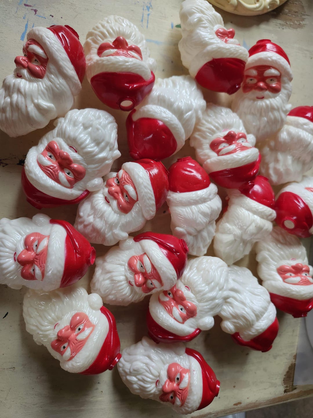 Vintage Plastic Blowmold Santa Christmas Light Covers - Etsy