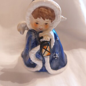 Goebel Germany Blue Lantern Angel Figurine - Etsy