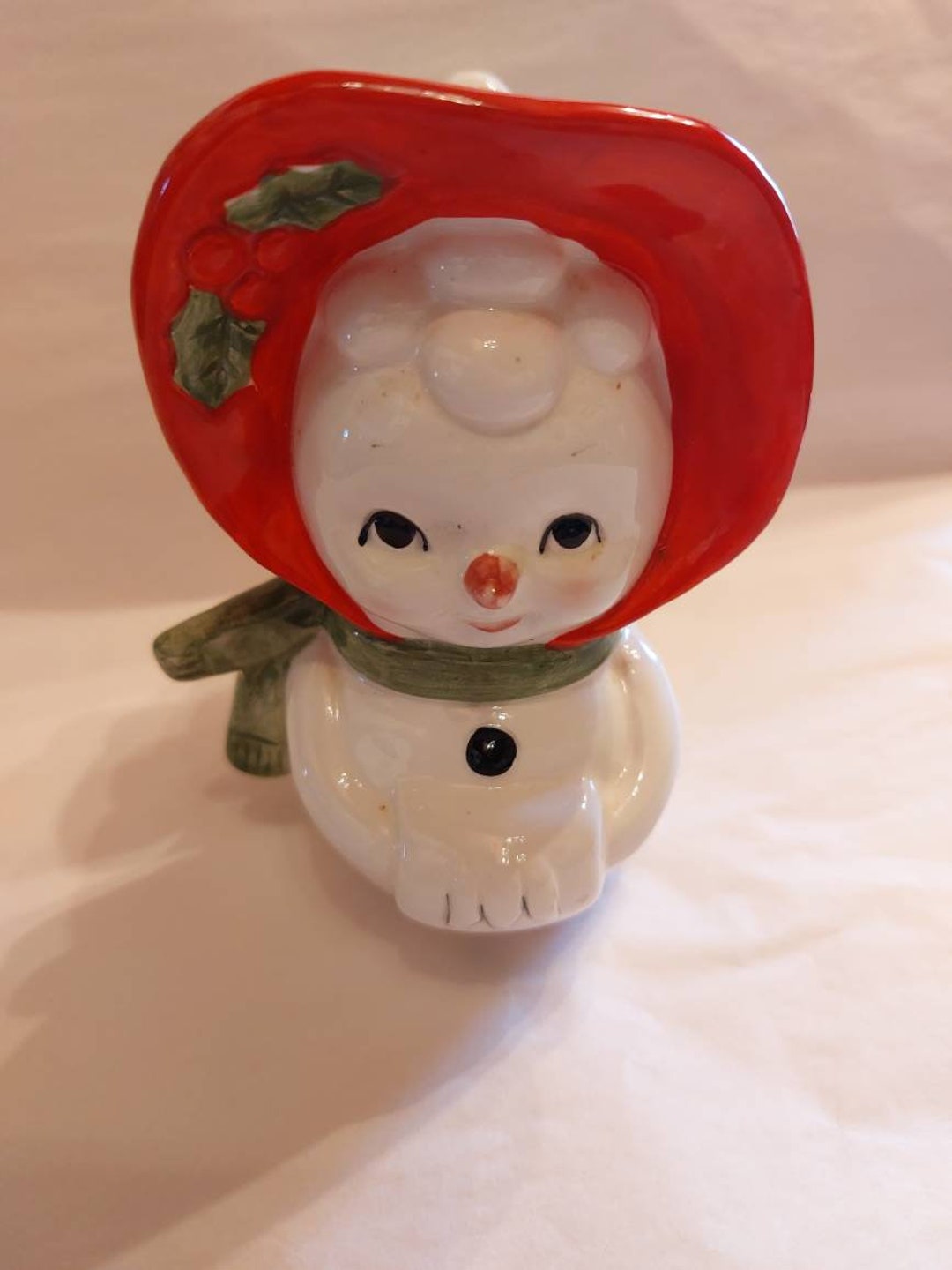 Vintage Lefton Snowman Napkin Holder - Etsy