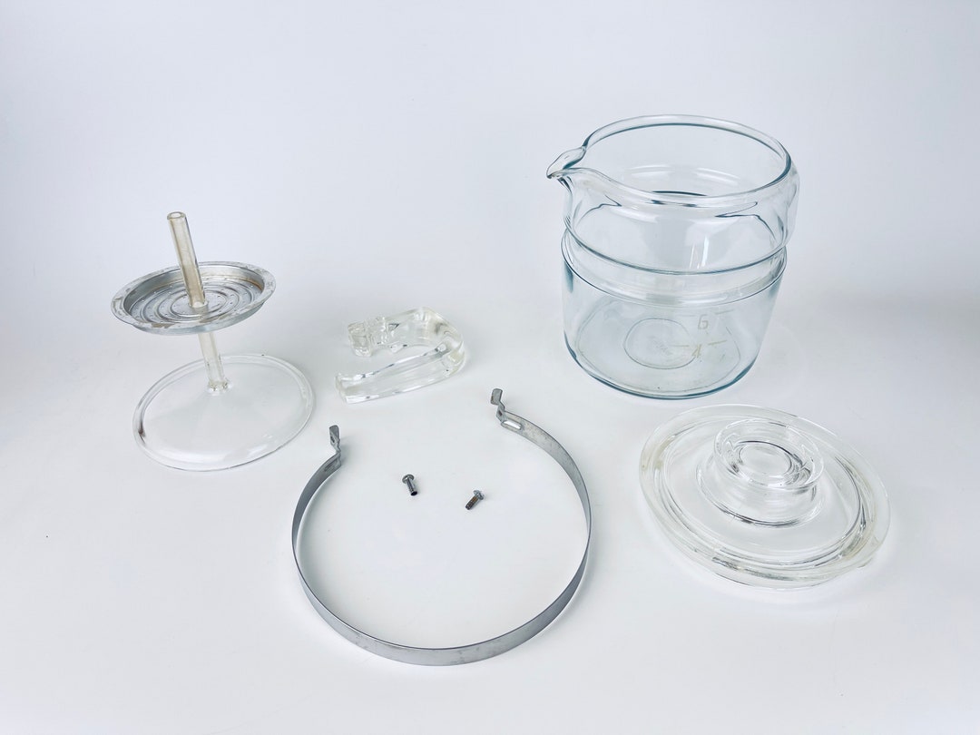 Vintage PYREX Flameware Glass Coffee Percolator Parts - Made in USA ...