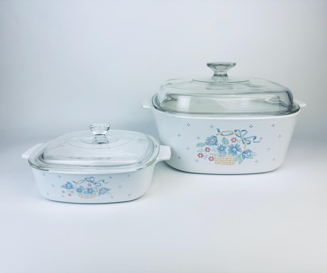 Vintage Country Cornflower Corning Ware Casserole Dish - Made in Canada ...