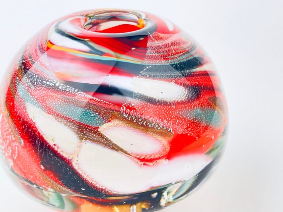 Vintage Zotto Studio Handblown Art Glass Vase Controlled | Etsy