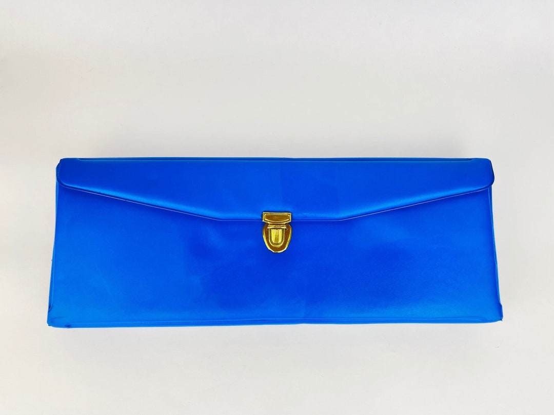 Vintage Latch Knitting Needle Kit - Dcn/perfecto Bright Blue "pleather ...