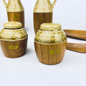 Vintage Continental Condiment Table Set Oil/vinegar/salt/pepper/dip ...