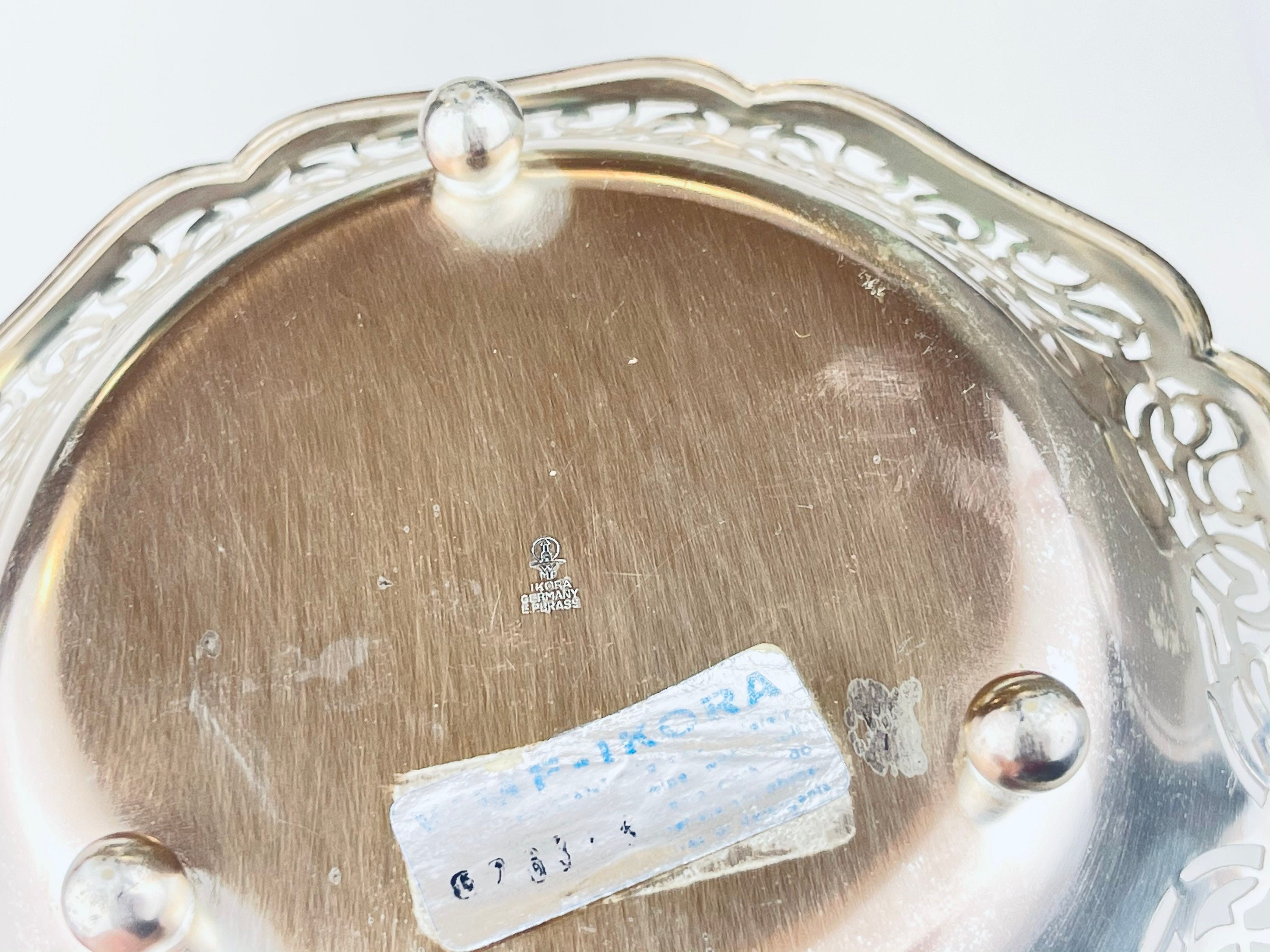 Home Décor Vintage Mid Century Modern Large Circular WMF IKORA EP Brass ...