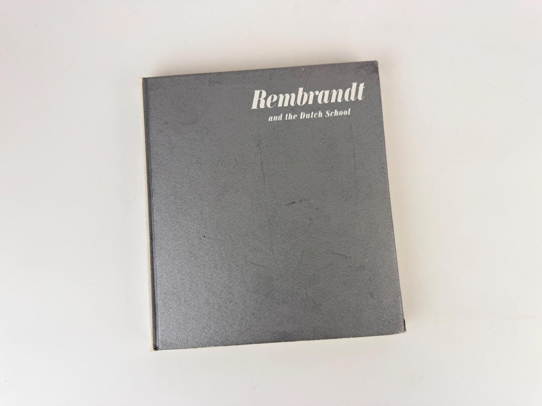 Vintage 1967 Rembrandt Art Book Grey Hardcover Dutch Masters Wall Decor ...