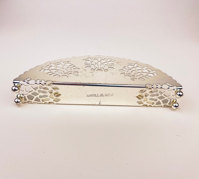 Vintage Silver Mayell Napkin Holder Made in England - Etsy