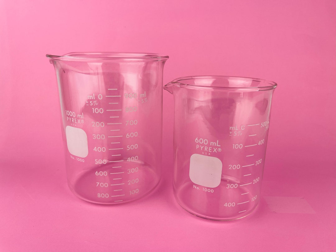 Vintage Pyrex Glass Beaker/measuring Cup - No. 1000 - Made in USA ...