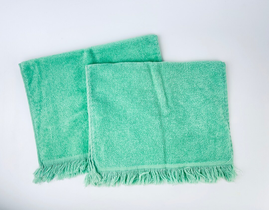 Vintage Caldwell Rectangular Mint Green Fingertip Towel/face Towel/wash ...