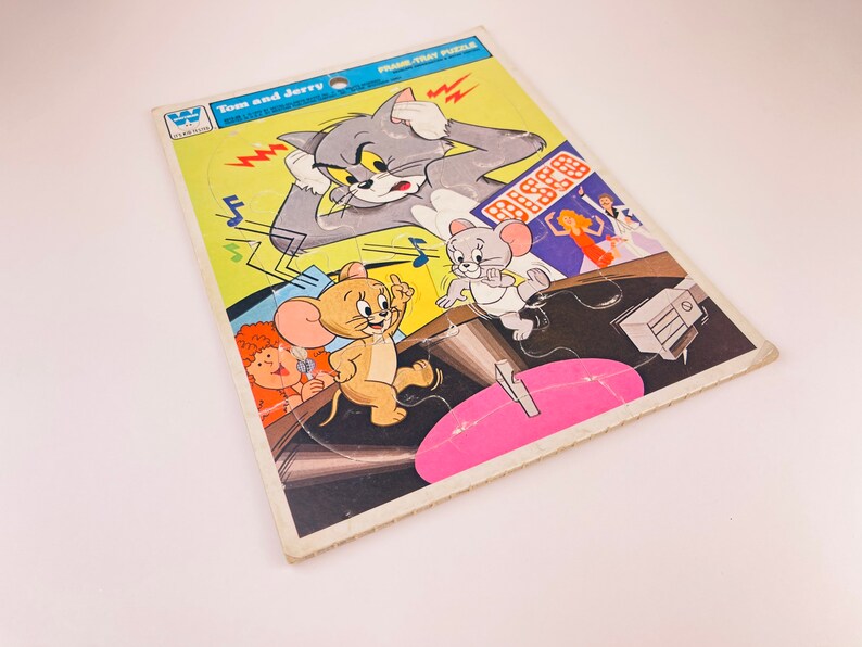 Vintage Tom Jerry Frame-tray Puzzle Whitman 'its Kid | Etsy