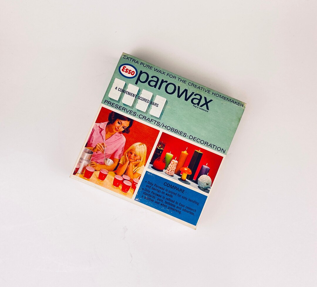 Vintage Esso Parowax Extra Pure Wax for the Creative Homemaker Made in ...