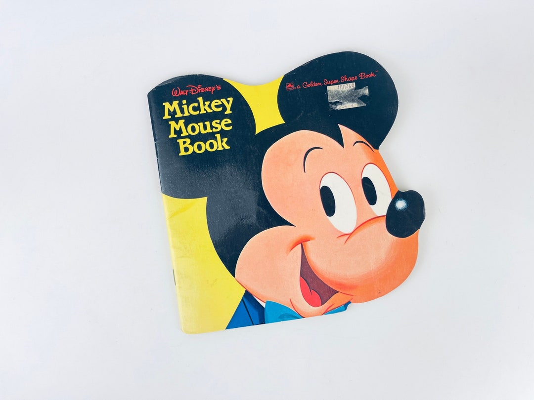 Vintage Mickey Mouse Book A Golden Super Shape Book Softcover Mickey ...