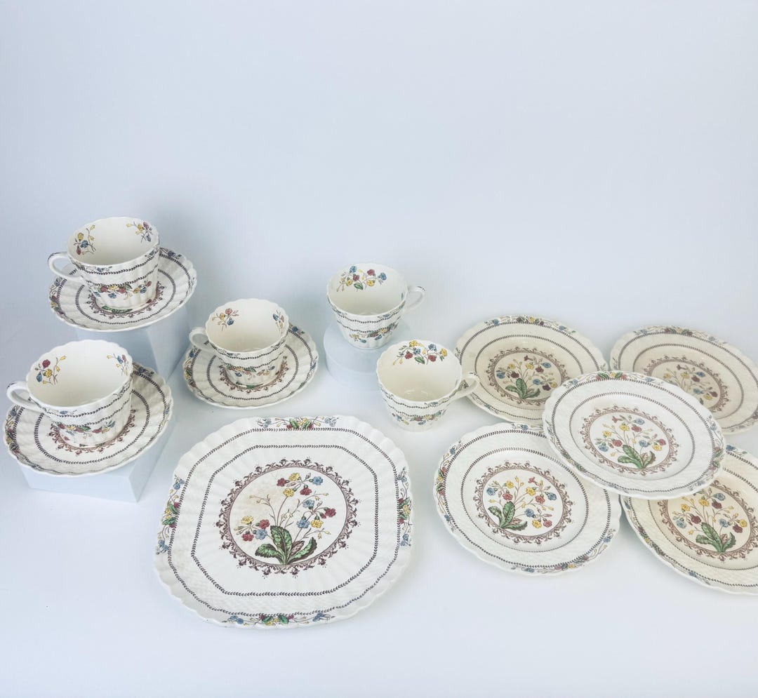 Vintage Copeland 'SPODE' Cowslip Pattern Platter + Saucer + Cup - Made in England - Sold ...