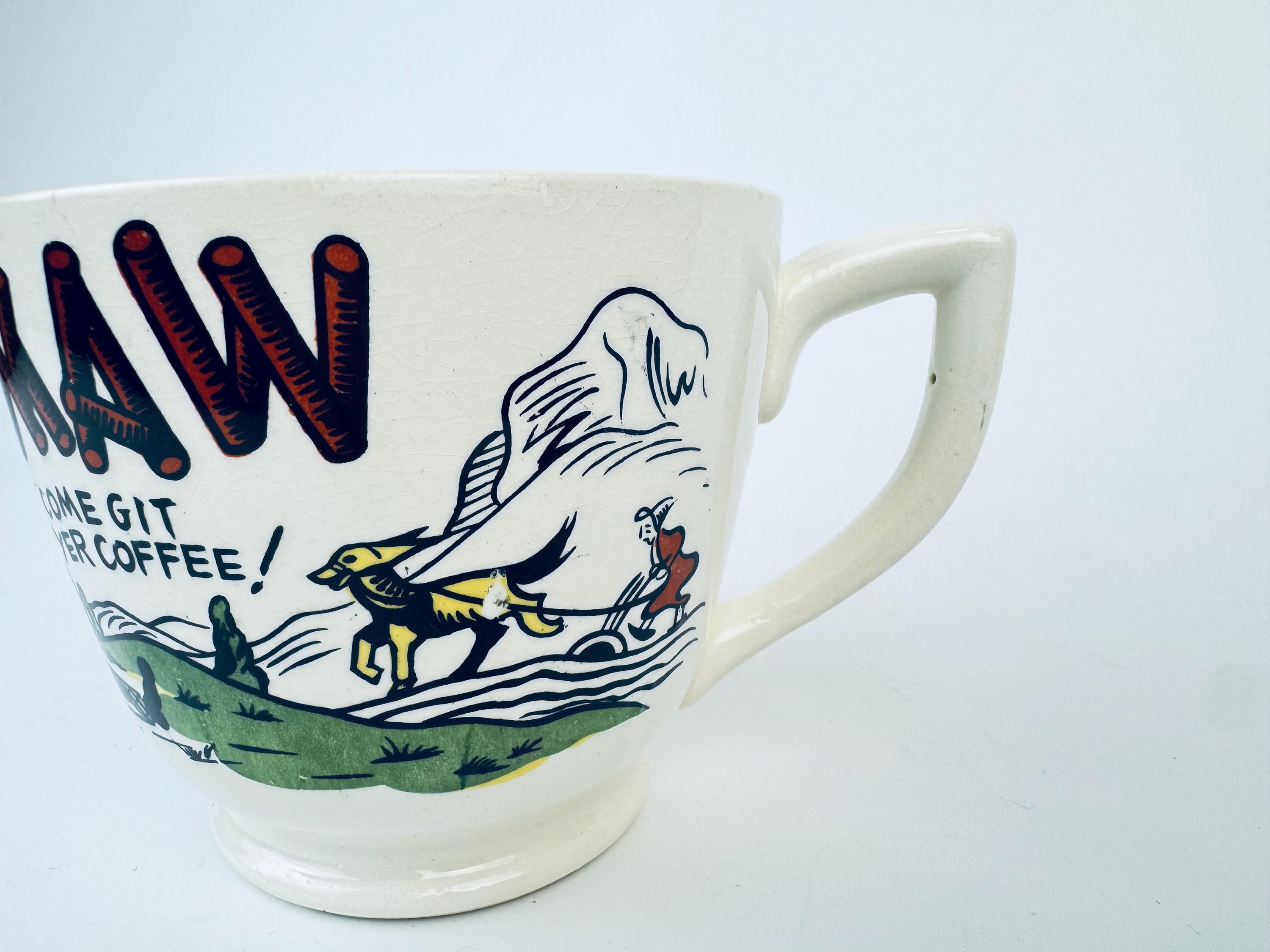 Vintage “maw - Come Git Yer Coffee” Large Ceramic Mug – Rustic ...
