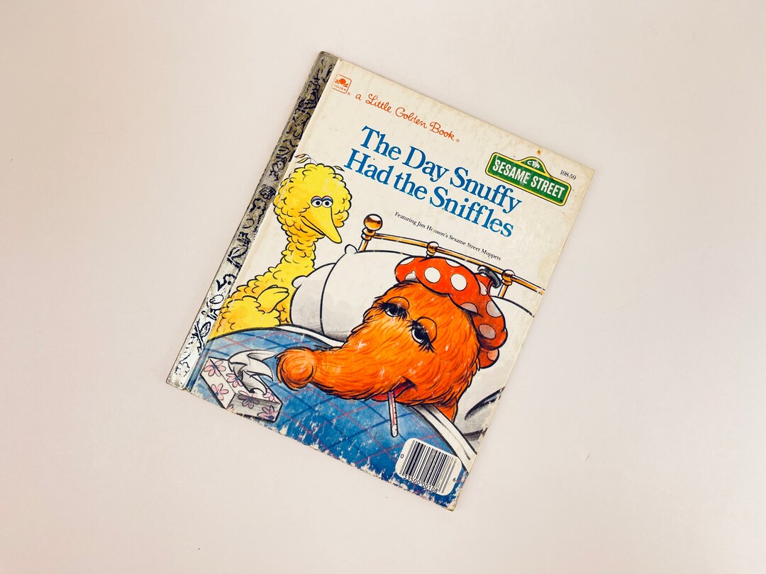 Vintage the Day Snuffy Had the Sniffles A Little Golden Book Sesame ...
