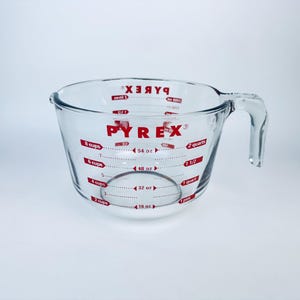 Vintage Red 'PYREX' Glass Measuring Cup #564 (8 Cups/2 Litre) - Metric ...