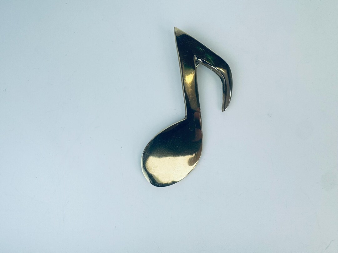 Vintage Brass Eighth Note Paperweight & Wall Decor – Musical Accent - Etsy