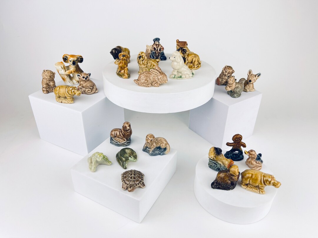 Vintage Wade Whimsy Whooppas Porcelain Miniature Animal Figurines ...