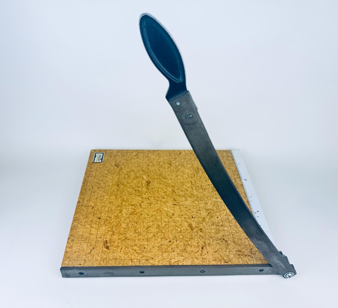 Vintage Wood + Metal Guillotine Photo Trimmer – Made in Japan by Etsumi ...