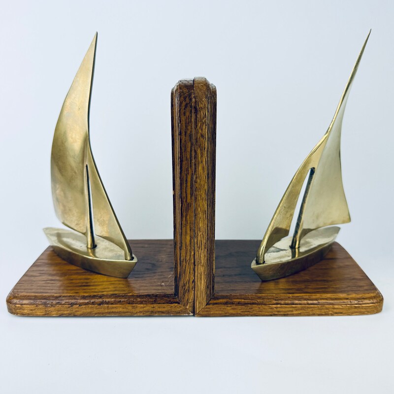 Brass Bookends - Etsy