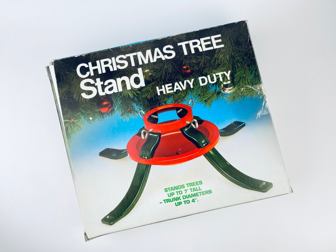Vintage Metal Christmas Tree Stand Heavy Duty up to 7' Tall Trees - Etsy