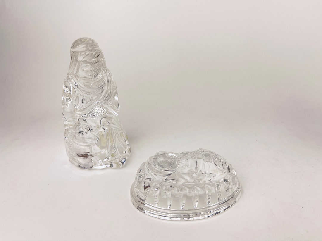 Vintage Princess House 24% Lead Crystal Glass Christmas Nativity ...