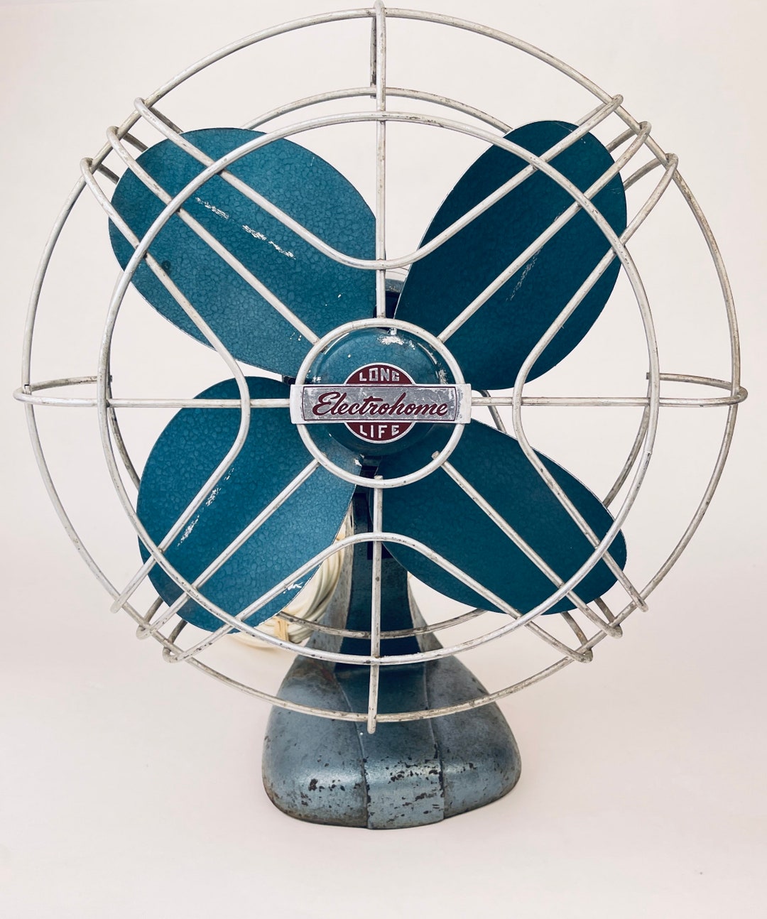 Vintage Electrohome Long Life 11" Cage Fan - Rustic Industrial Decor ...
