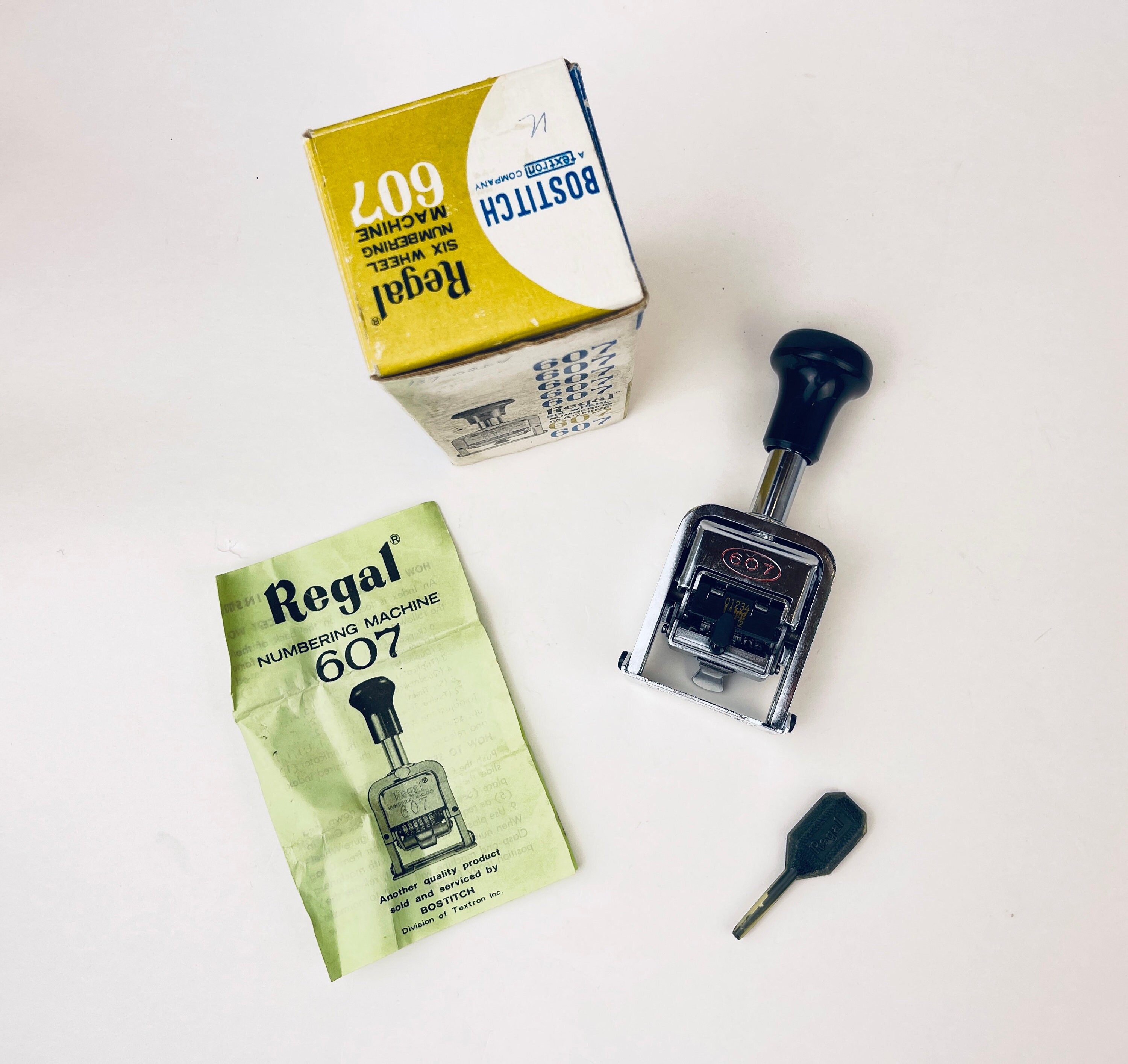Vintage Regal Numbering Machine Stamp Model 607 Bostitch | Etsy