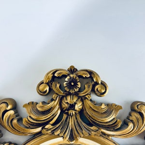 Vintage Hollywood Regency Gold Gilt Oval Wall Mirror - Made in Canada ...