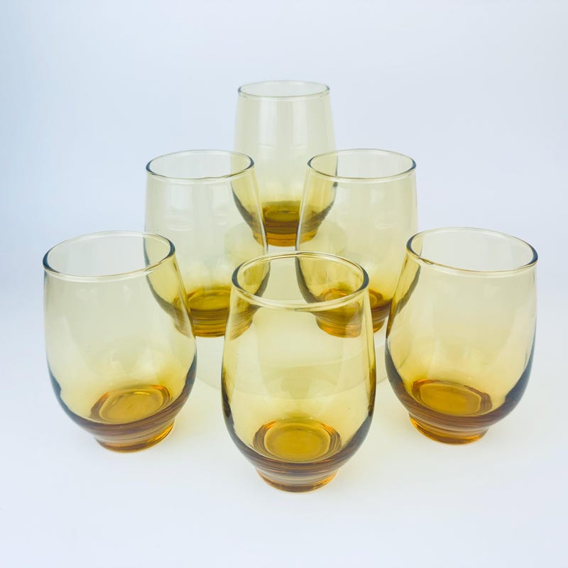 Amber Glassware - Etsy