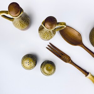 Vintage Continental Condiment Table Set Oil/vinegar/salt/pepper/dip ...