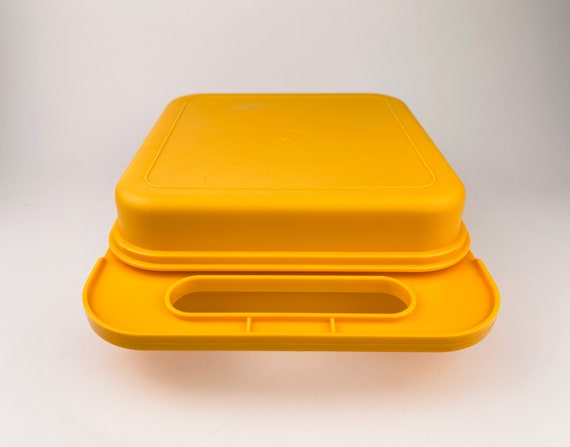 Vintage Yellow 'Tupperware' Plastic Lunch Box - Made … - Gem